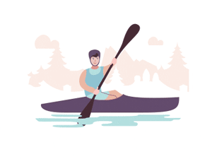 Gifs animés canoës kayaks