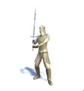 Gifs animés de chevaliers et samourais