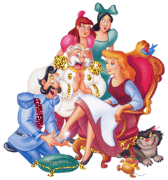 Gifs animés de Cendrillon Disney gratuits